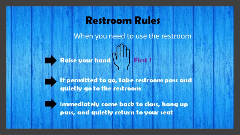 Restroom Rules 2 | PDF