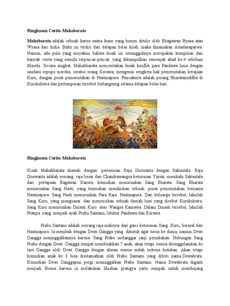 Mahabharata Ringkasan | PDF