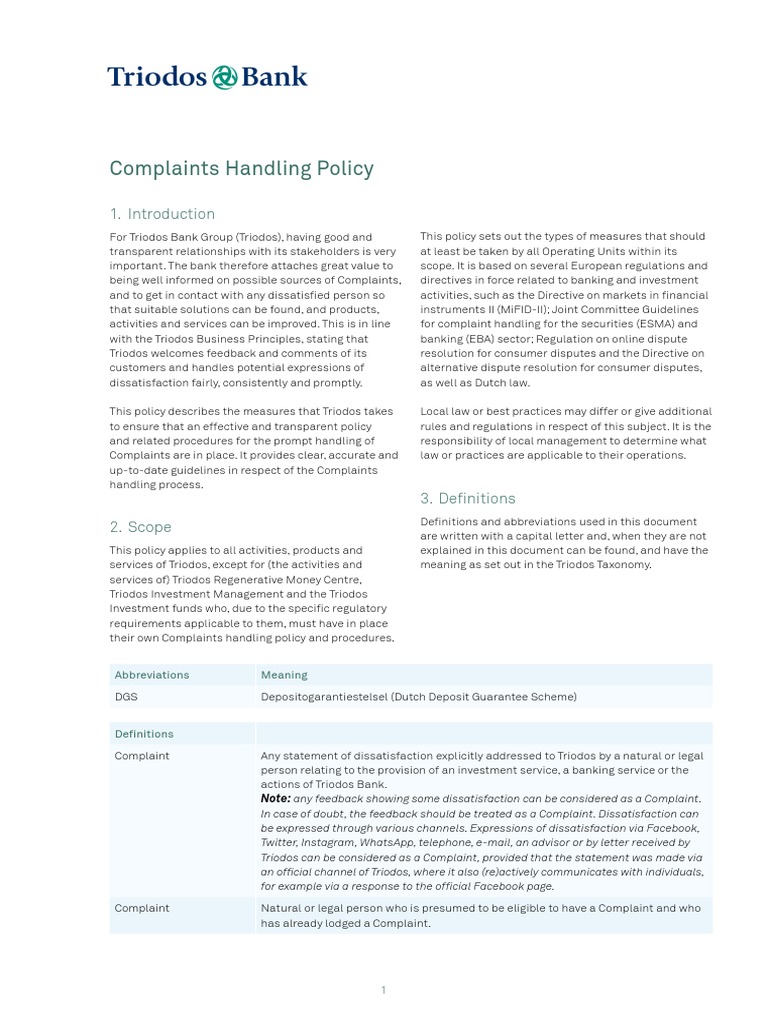 Complaints+Handling+Policy +housestyle | PDF | Complaint | Alternative ...