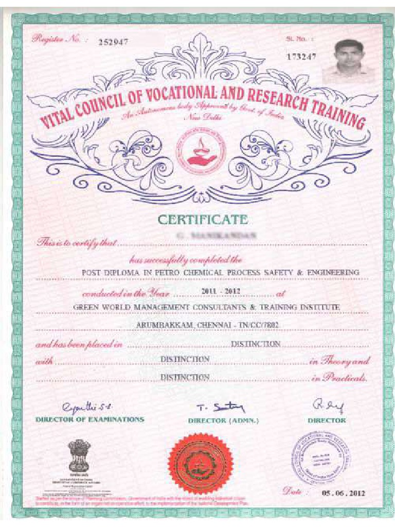 VCVRT Sample Cert With Attestations | PDF