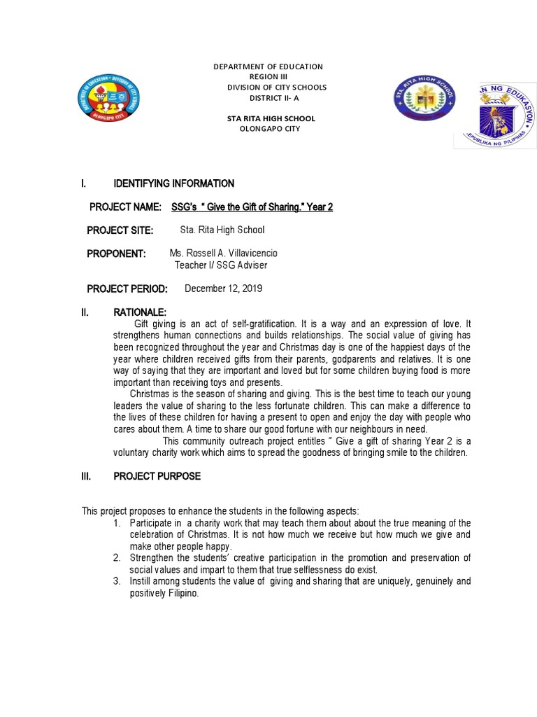 "Gift of Sharing Year 2: Charity Event" | PDF | Christmas