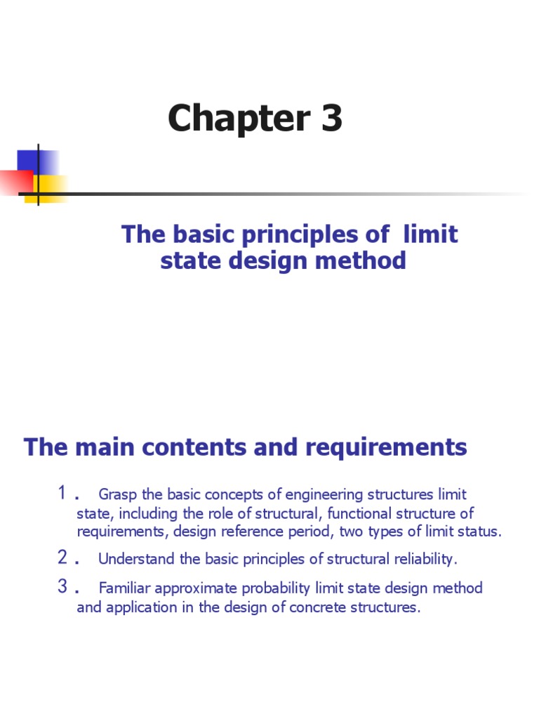 The Basic Principles of Limit State Design Method | PDF | Strength Of ...