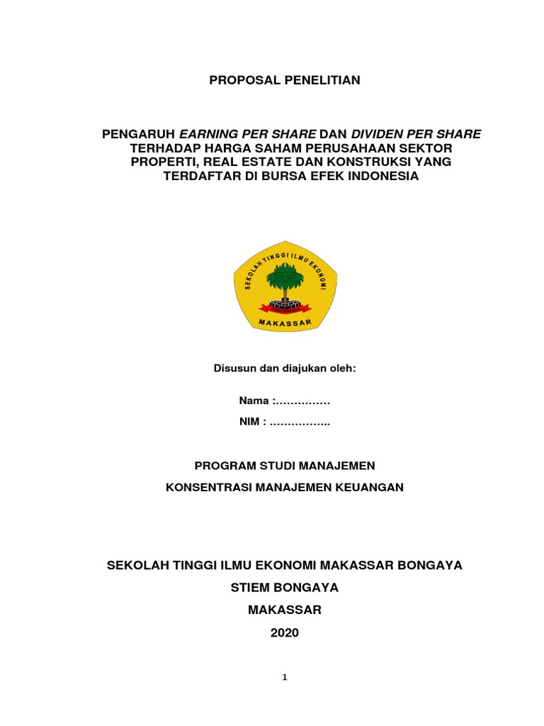 8 - Contoh Proposal Keuangan | PDF