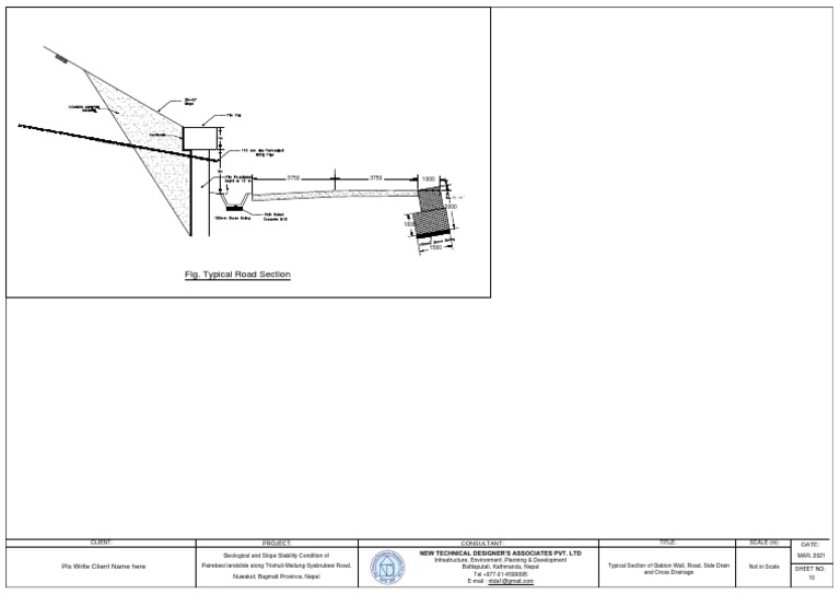 Typical Road Section-Layout1 | PDF