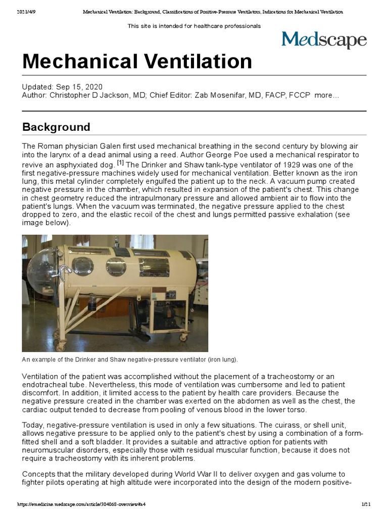 Mechanical Ventilation | PDF | Breathing | Lung