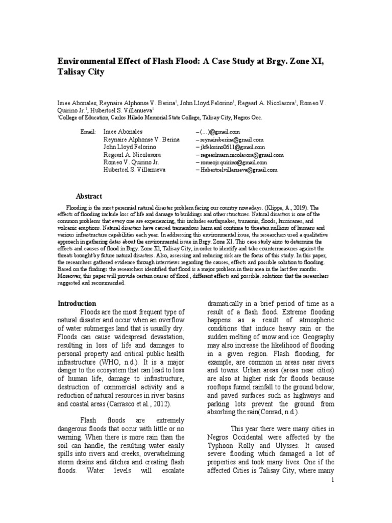 Case Study 101 | PDF | Flood | Storm Drain