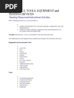 ICT Tools and Equipment Overview | PDF | Computer Hardware | Usb