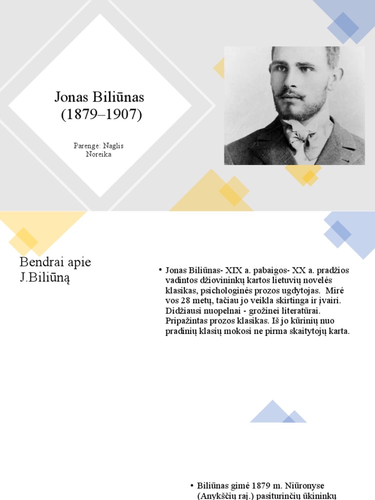 Naglis Noreika J. Biliūnas | PDF