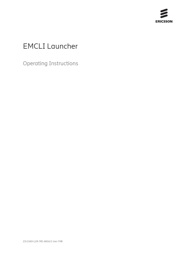 EMCLI Launcher: Operating Instructions | PDF | Installation (Computer Programs) | Internet