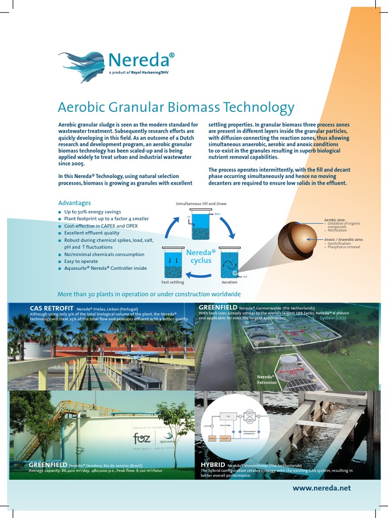 Nereda Leaflet - Technology Advantages Applications | PDF | Sewage ...