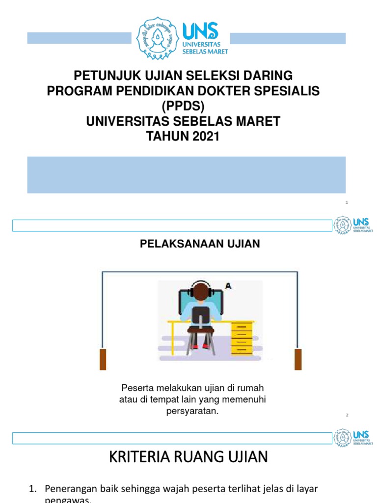 Protokol Ujian Mandiri PPDS UNS Periode I 2021 | PDF