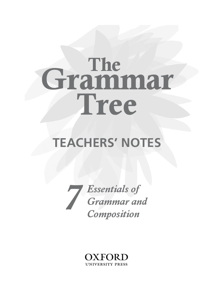 Grammar Tree 7 Teaching Guide | PDF | Adverb | Preposition And Postposition