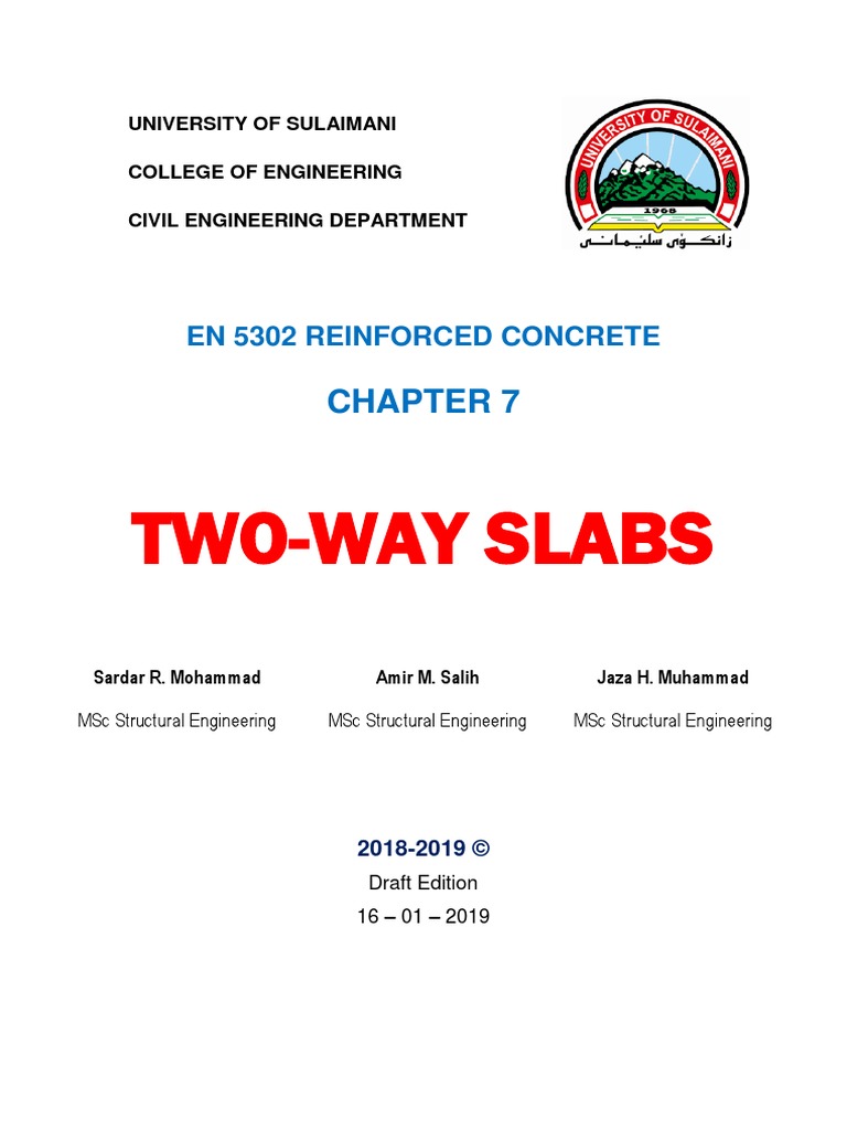 C 7 - Two Way Slabs | PDF | Beam (Structure) | Bending