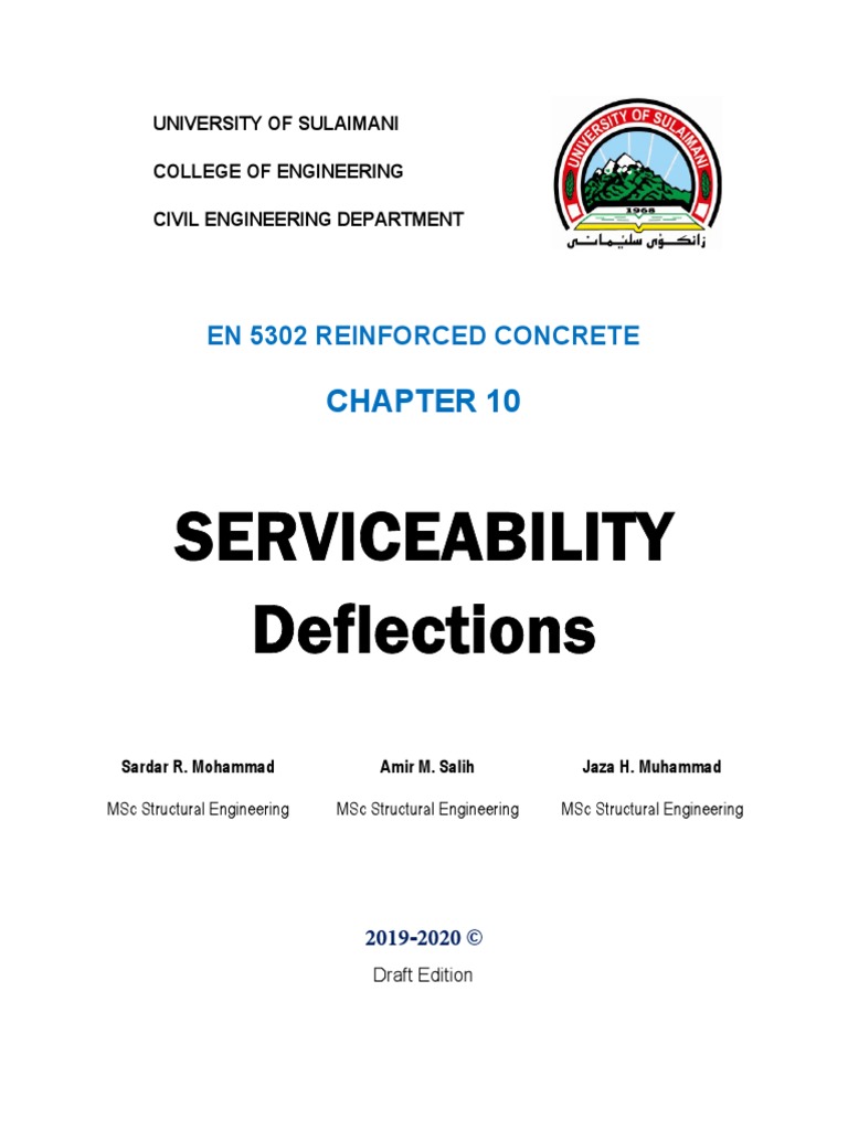 C 10 - Serviceability Deflections | PDF | Beam (Structure) | Creep ...