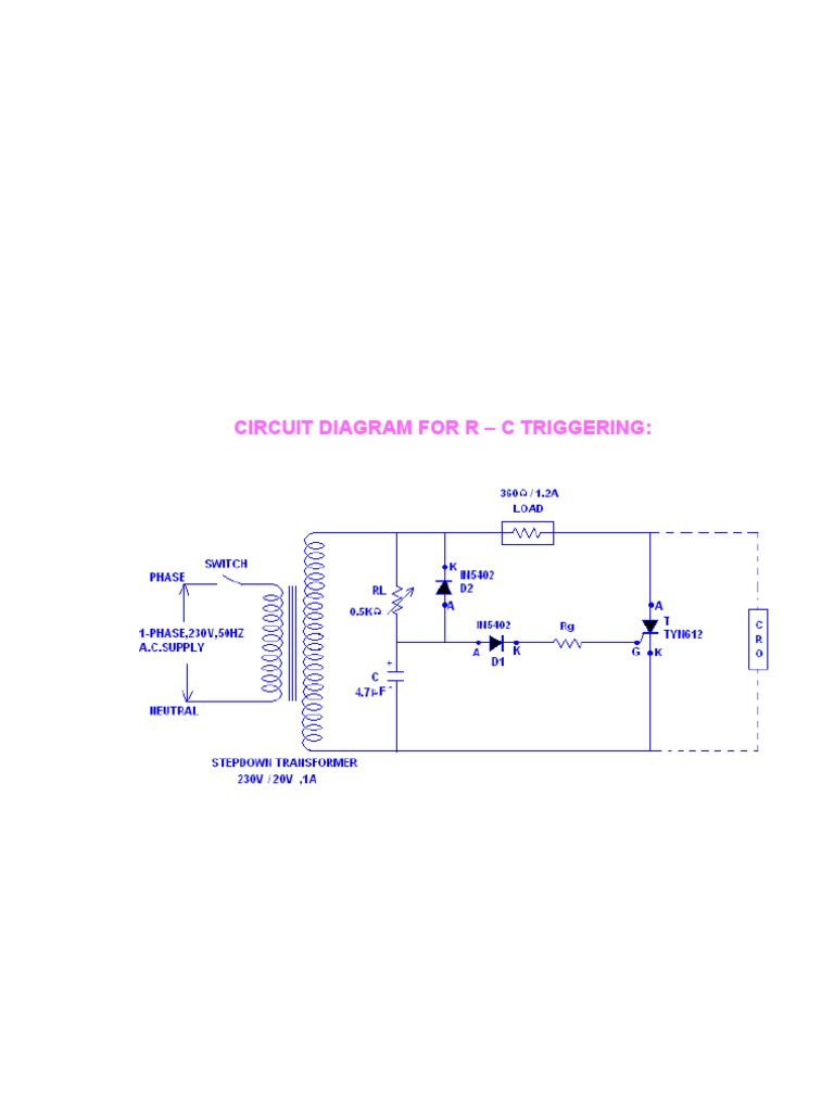 2B.+RC+Triggering+Circuit | Power Electronics | Capacitor | Free 30-day Trial | Scribd