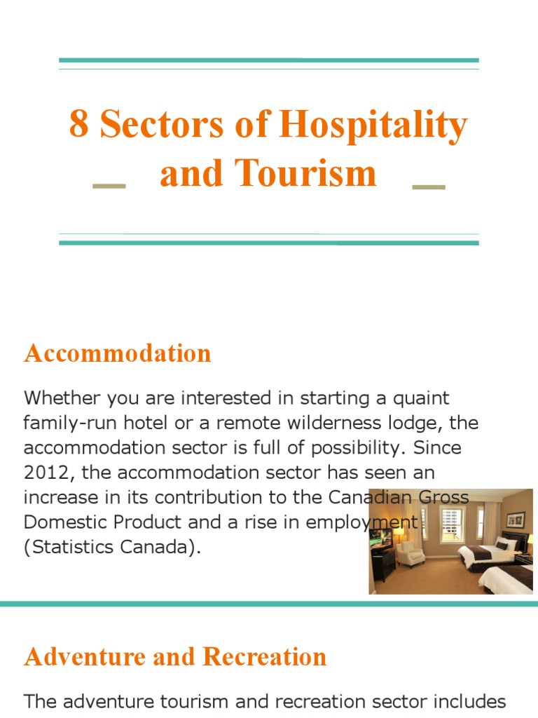 1.3 8 Sectors of Hospitality and Tourism | PDF | Tourism | Canada