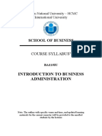 ABMA Business Management Syllabus | PDF | Market (Economics) | Learning