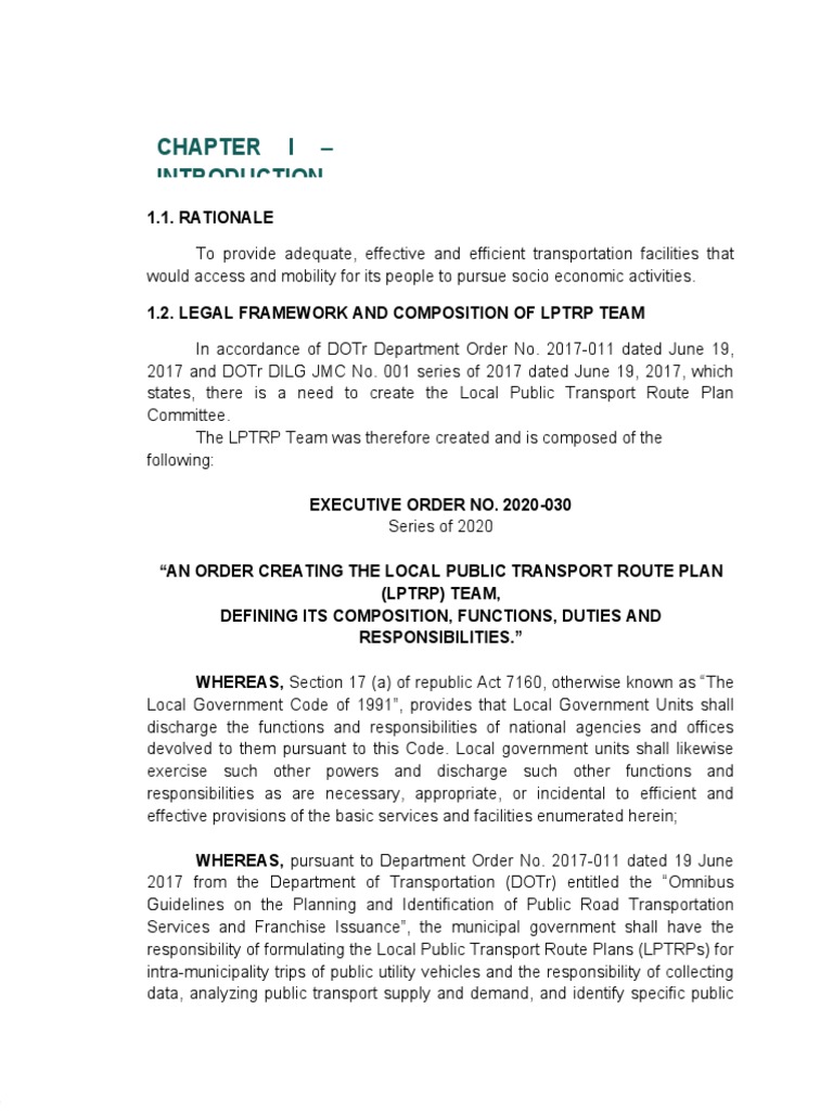 New LPTRP Revising | PDF | Road | Transport