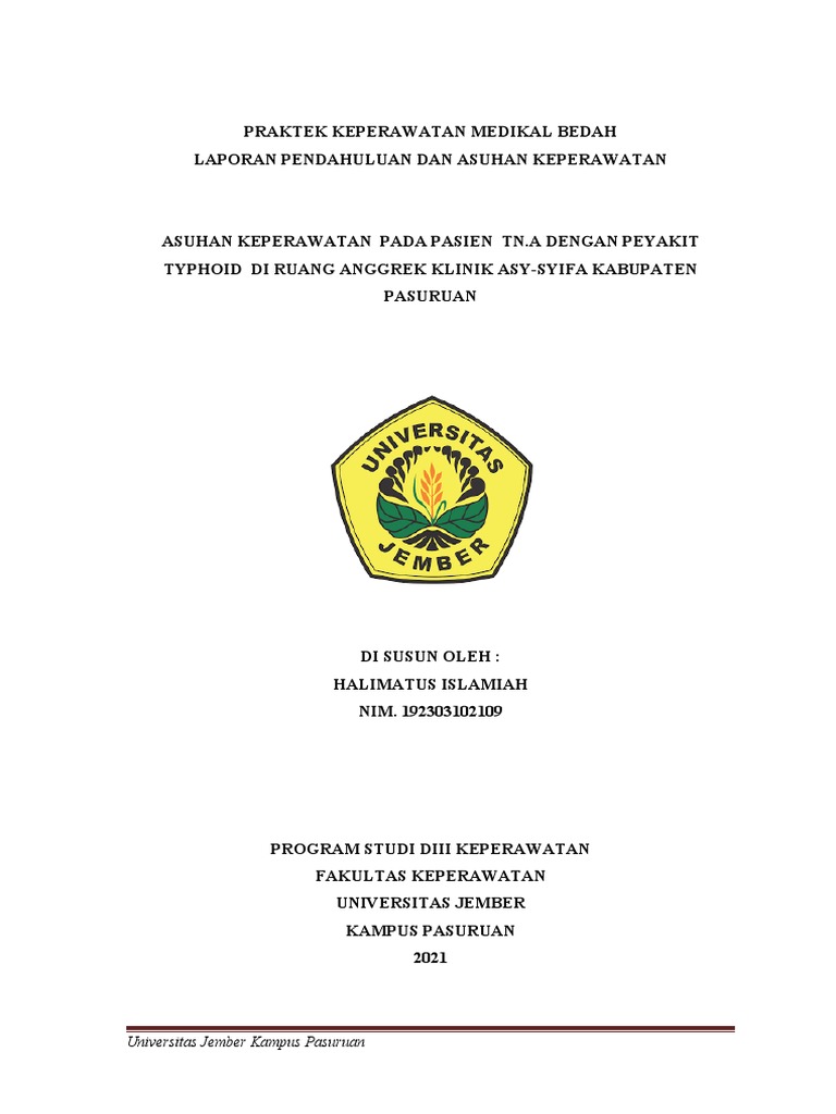 Asuhan Keperawatan Pada Pasien Demam Typhoid | PDF