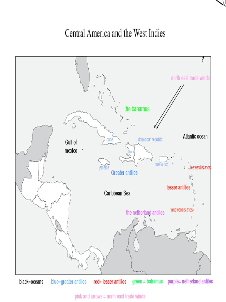 Blank Map of Caribbean-2 | PDF