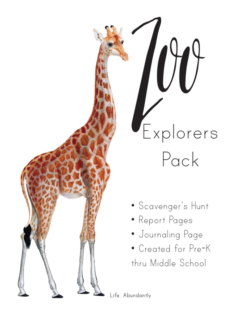 Zoo Explorers Pack | PDF | Nature