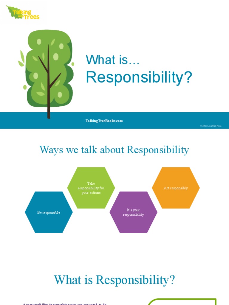 What Is Responsibility SEL Presentation | PDF | Human Nature ...