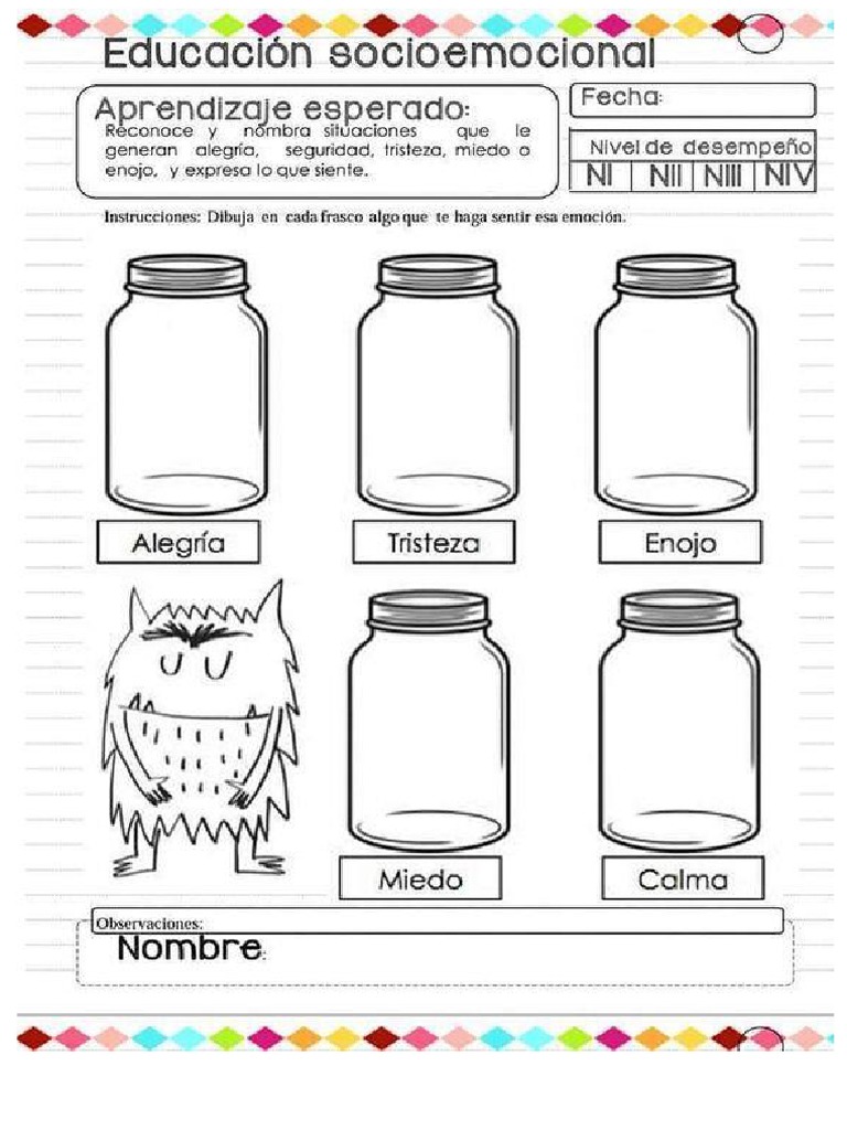 ACTIVIDAD 1 ¿COMO ME SIENTO HOY' | PDF