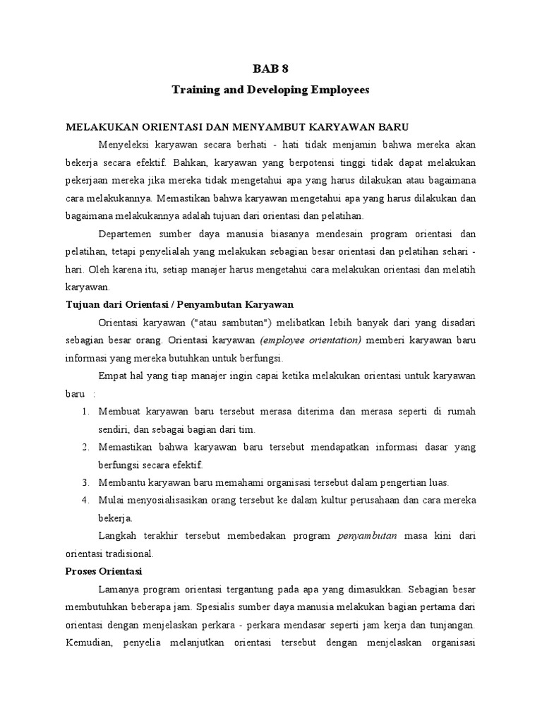 MSDM Bab 8 Bag 1 | PDF