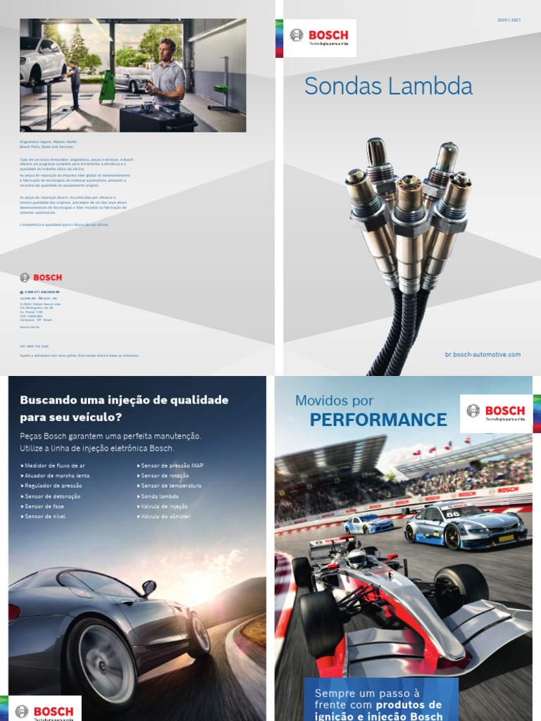 Bosch Sondas Lambda 2020 Catalogo | PDF | Energia e recurso | Natureza