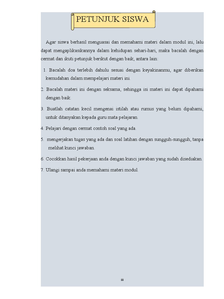 Petunjuk Penggunaan Modul Pdf
