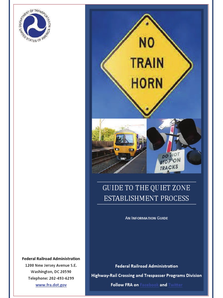 Guide To The Quiet Zone Establishment Process: WWW - Fra.dot - Gov ...