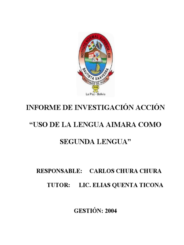 Carátula Normal Bautista Saavedra | PDF