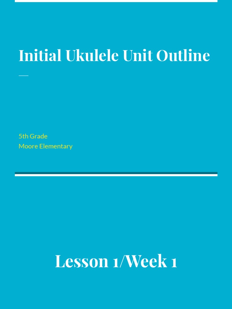 Ukulele Unit | PDF | String Instruments | Musical Instruments