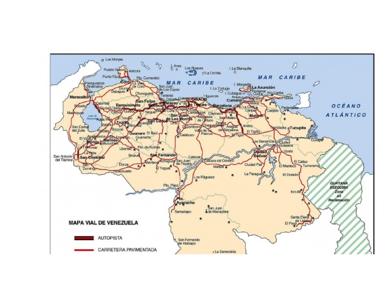 Mapa Vial de Venezuela | PDF