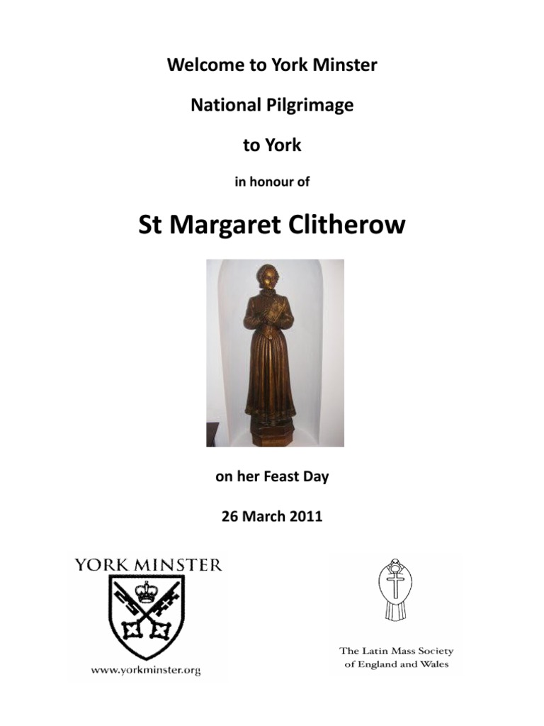 St Margaret Clitherow Pilgrimage Mass | PDF | Catholic Liturgy ...