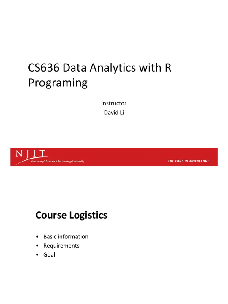 W1 Class Overview and R Basics | PDF | R (Programming Language ... W1 Class Overview and R Basics | PDF | R (Programming Language ...