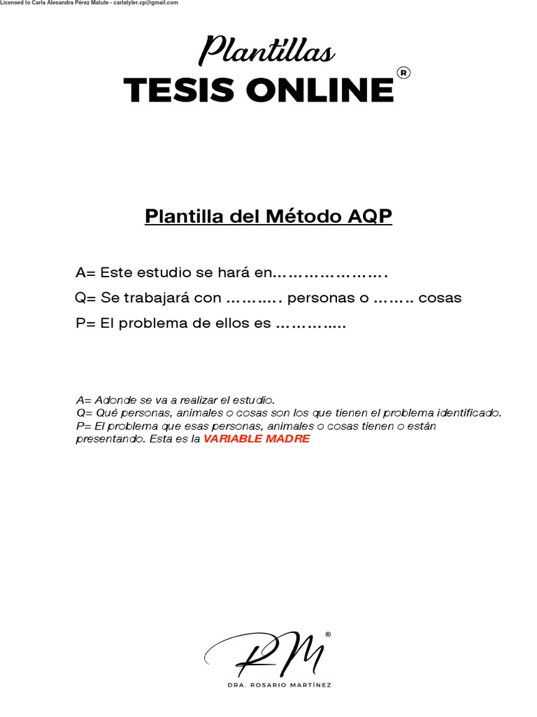 Plantilla Clase 11 - Método Aqp | PDF