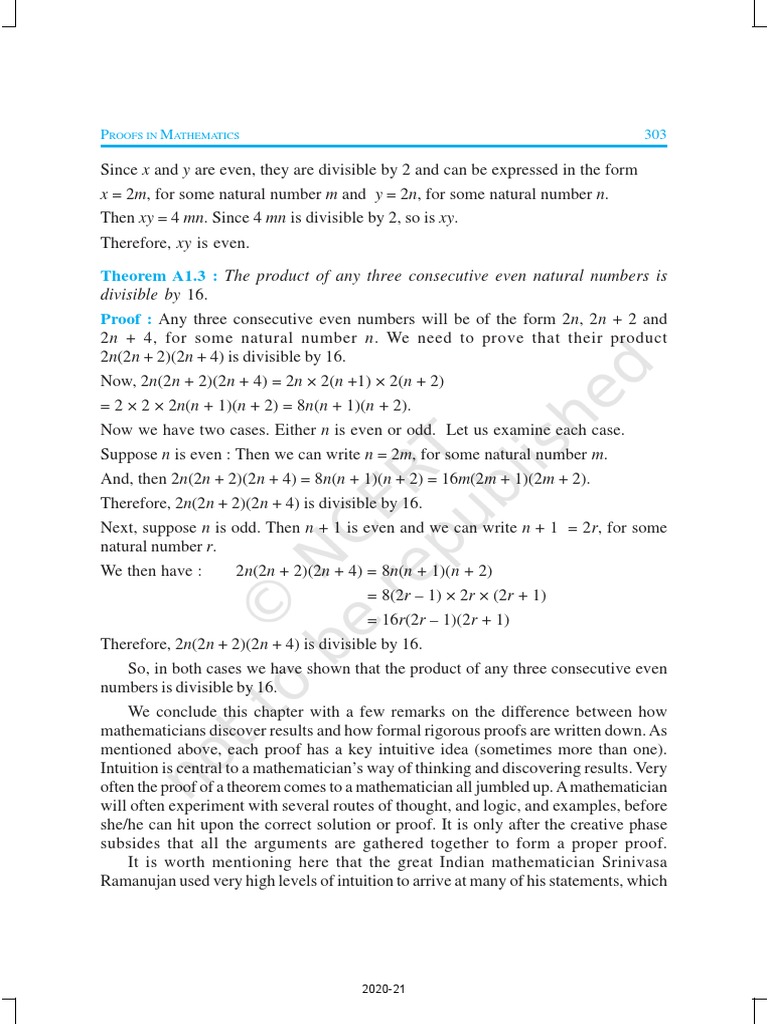 The Product of Any Three Consecutive Even Natural Numbers Is | PDF ...