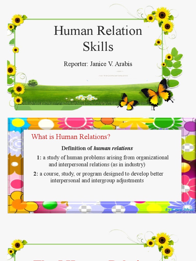 Human Relation Skills | PDF | Negotiation | Communication