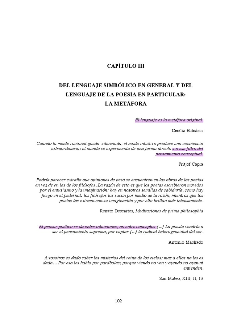Lenguaje Simbolico | PDF | Los símbolos | Metáfora
