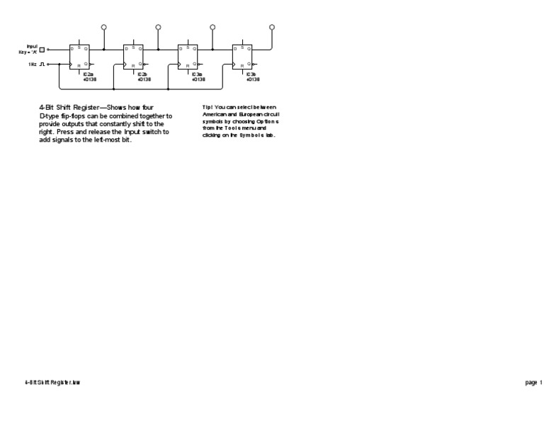 4-Bit Shift Register | PDF