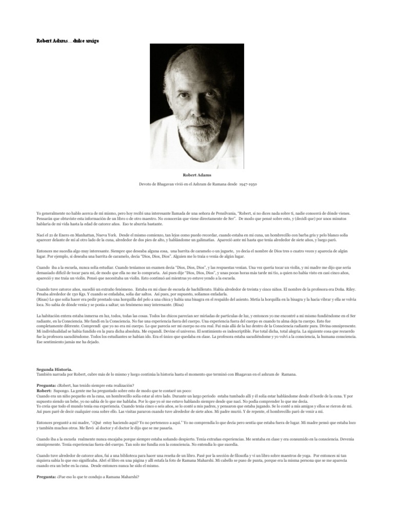 Robert Adams Varios | PDF | Śūnyatā | Mente