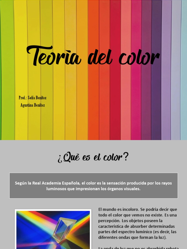 Teoría Del Color-Círculo Cromático | PDF | Color | Cian