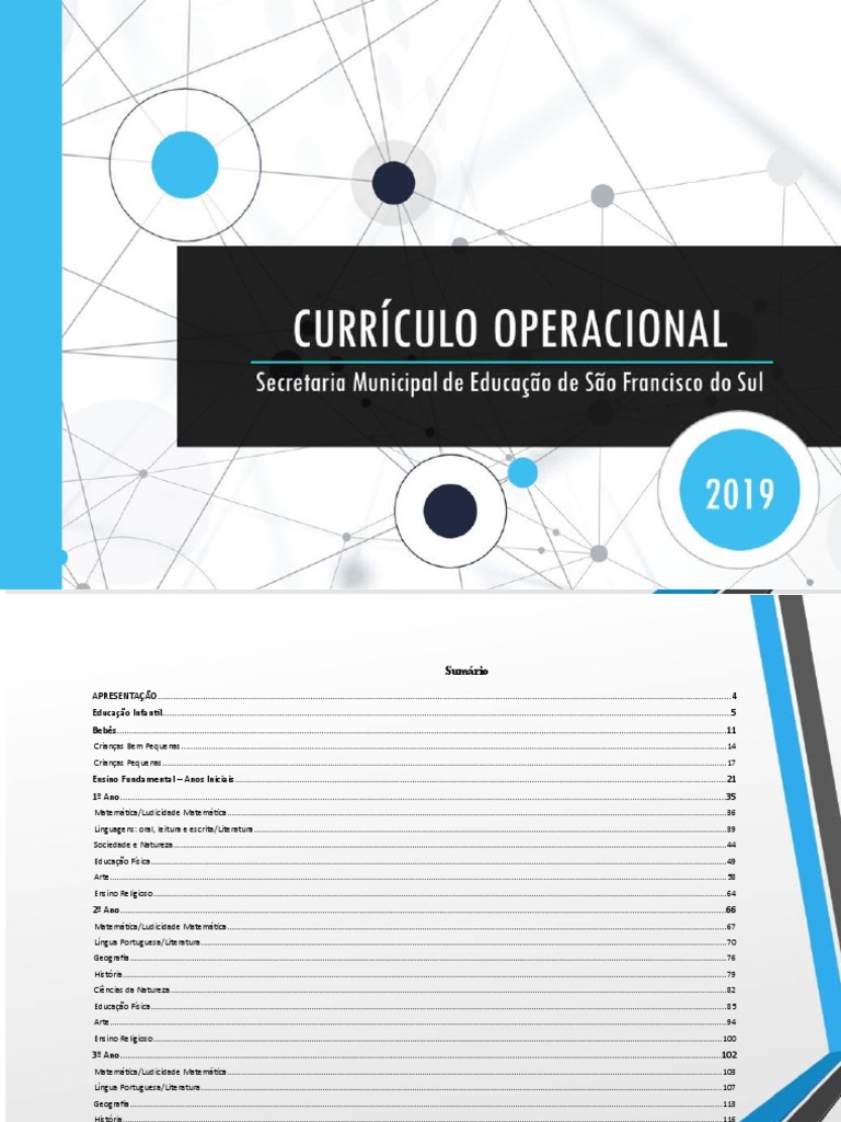Currículo Operacional - SFS | PDF | Pré-escola | Aprendizado