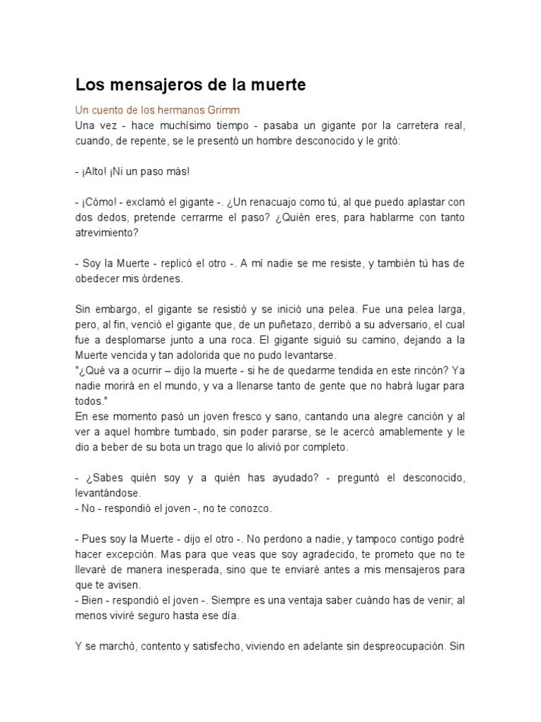 Los Mensajeros de La Muerte | PDF