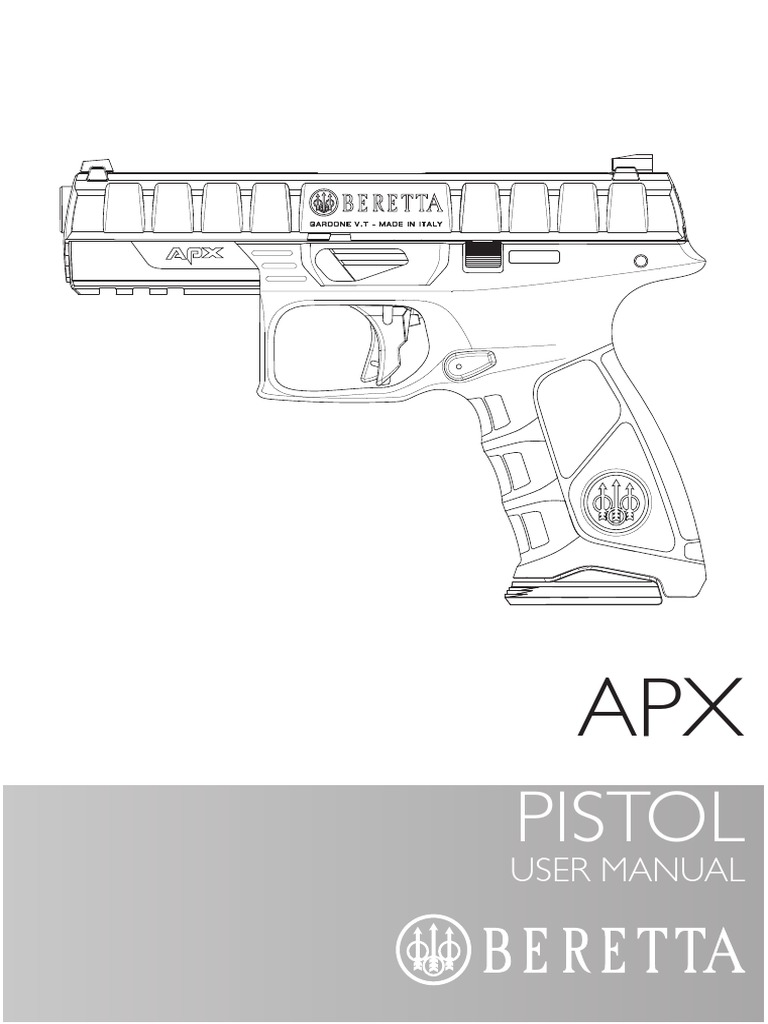 Beretta APX User Manual | PDF | Trigger (Firearms) | Magazine (Firearms)