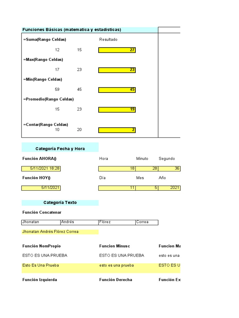Actividad 2 - Funciones Basicas | PDF