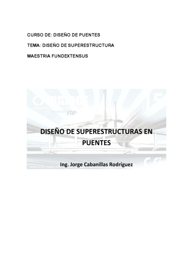Diseño de Superestructuras en Puentes | PDF | Resistencia de materiales ...