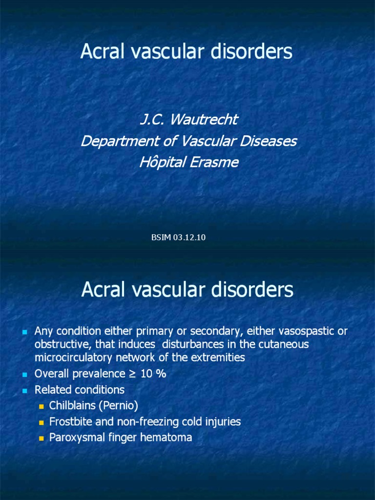 2010 Wautrecht Acrosyndrome | Descargar gratis PDF | Angiology ...