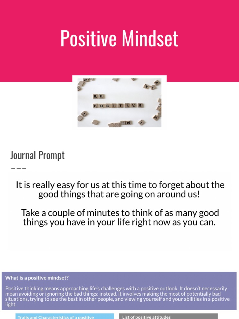 Positive Mindset | PDF
